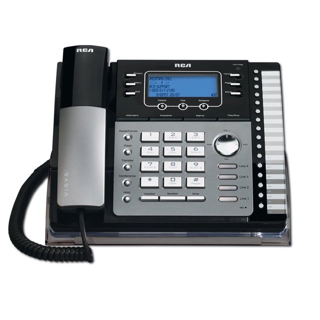 RCA ViSYS 25425RE1 Four-Line Phone with Digital Answering Machine ...