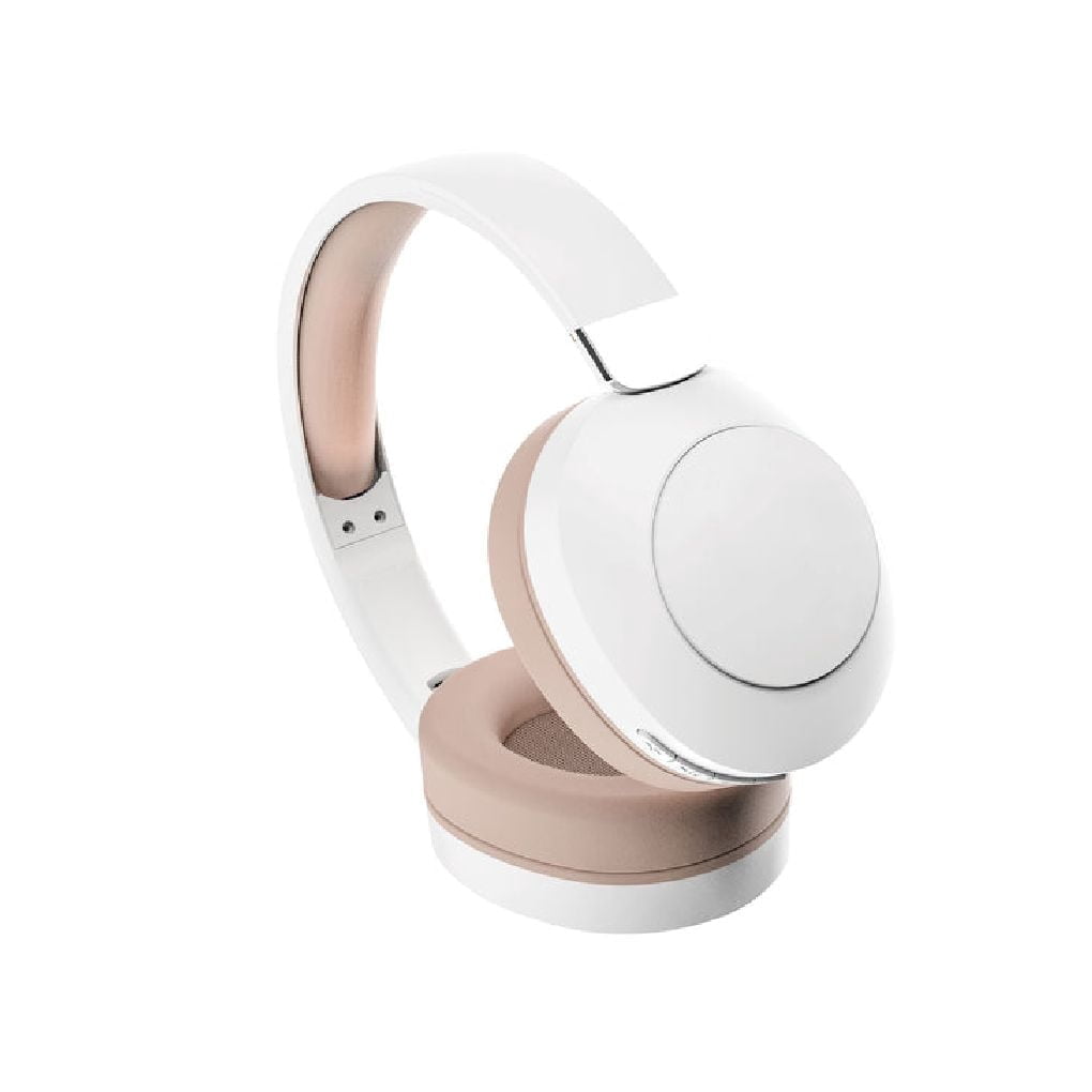 RCA Wave-54 Bluetooth Headphones, 40H Playtime, Hi-Res Audio, White ...