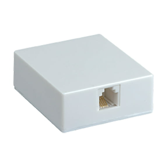 RCA TP265WHR Surface-Mount Baseboard Phone Jack, TP265WHR - Walmart.com