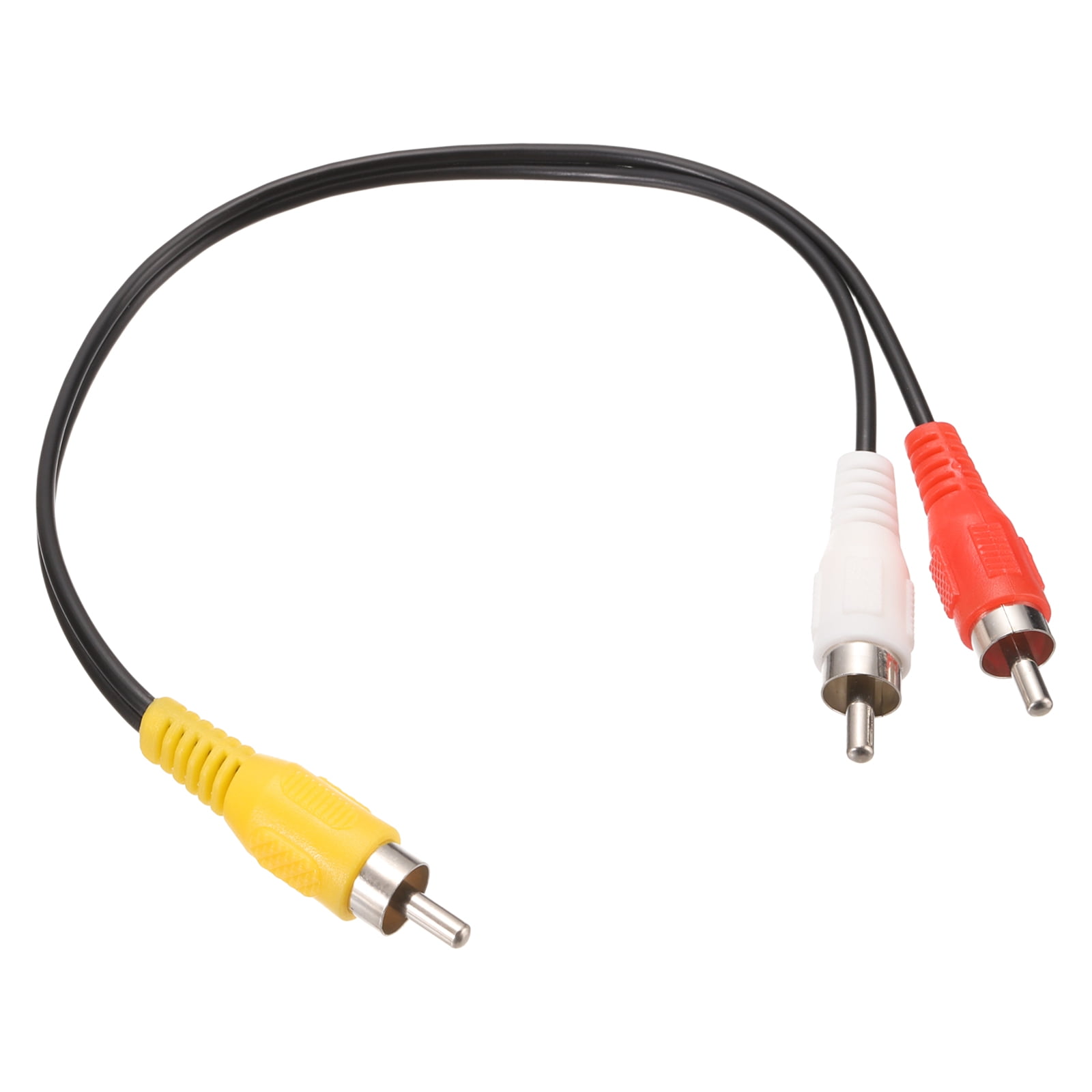 RCA Y Cable, RCA Splitter 1 Male 2 Female Stereo Audio Cable Y Adapter ...