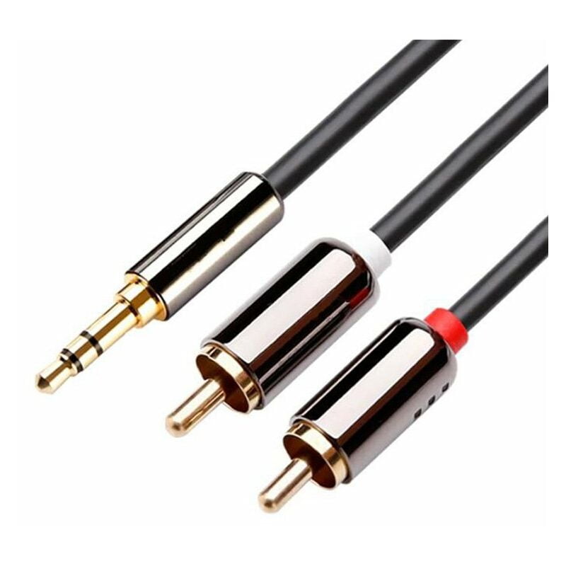 RCA cable RCA to jack 3.5 HiFi aux RCA audio cable for smartphones, tablets, home cinema ...