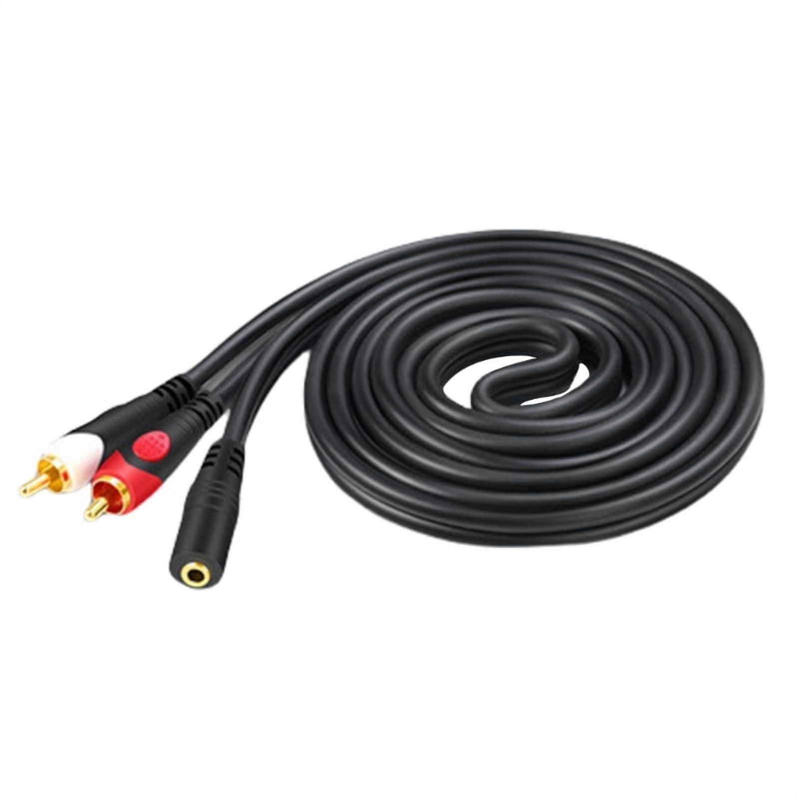 RCA to 3.5mm Female Cable RCA to 3.5mm Female Audio Cable, Gold Plated ...