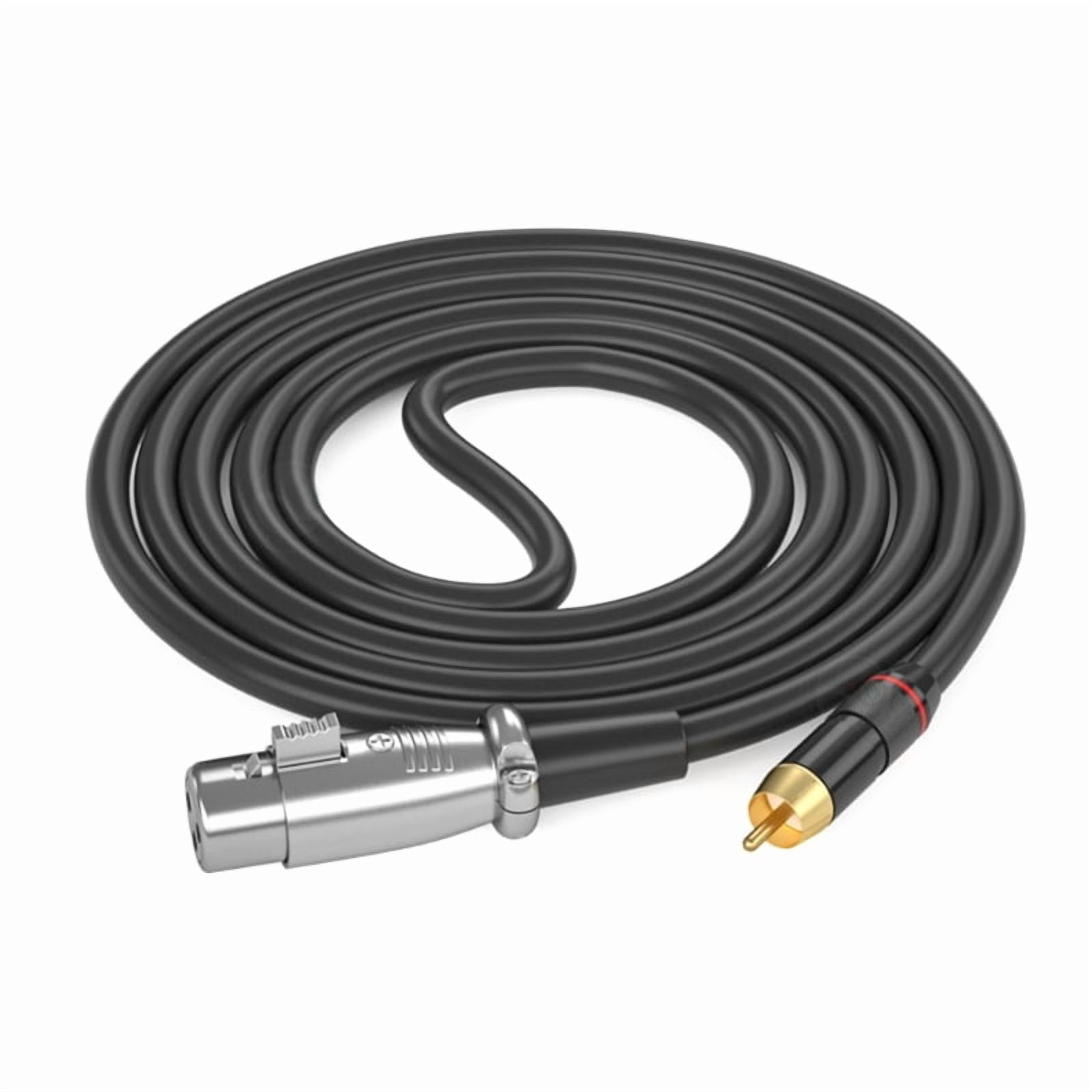 RCA to 3Pin XLR Male to Female Audio Cable for Amplifiers, Mixers ...