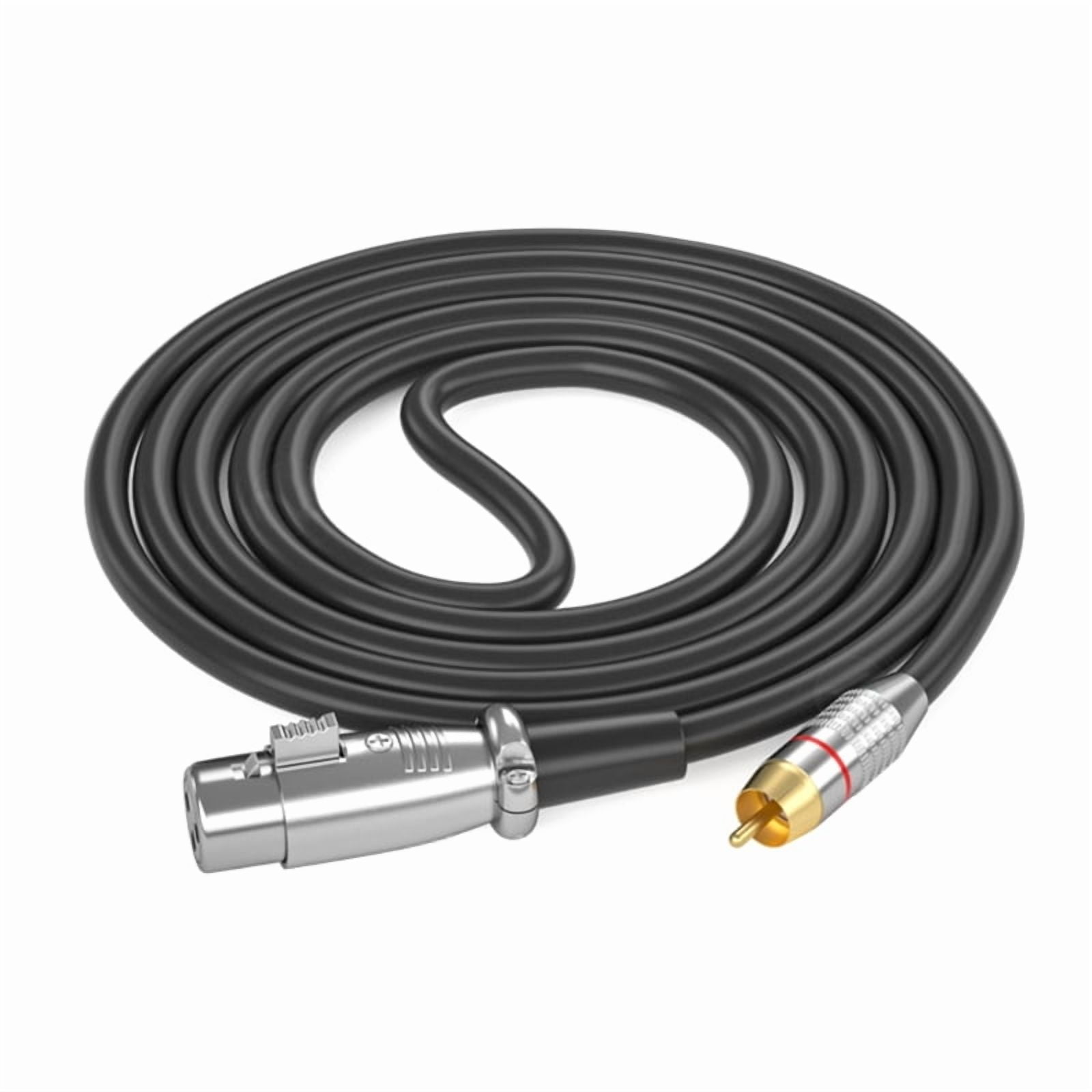 RCA to 3Pin XLR Male to Female Audio Cable for Amplifiers, Mixers ...