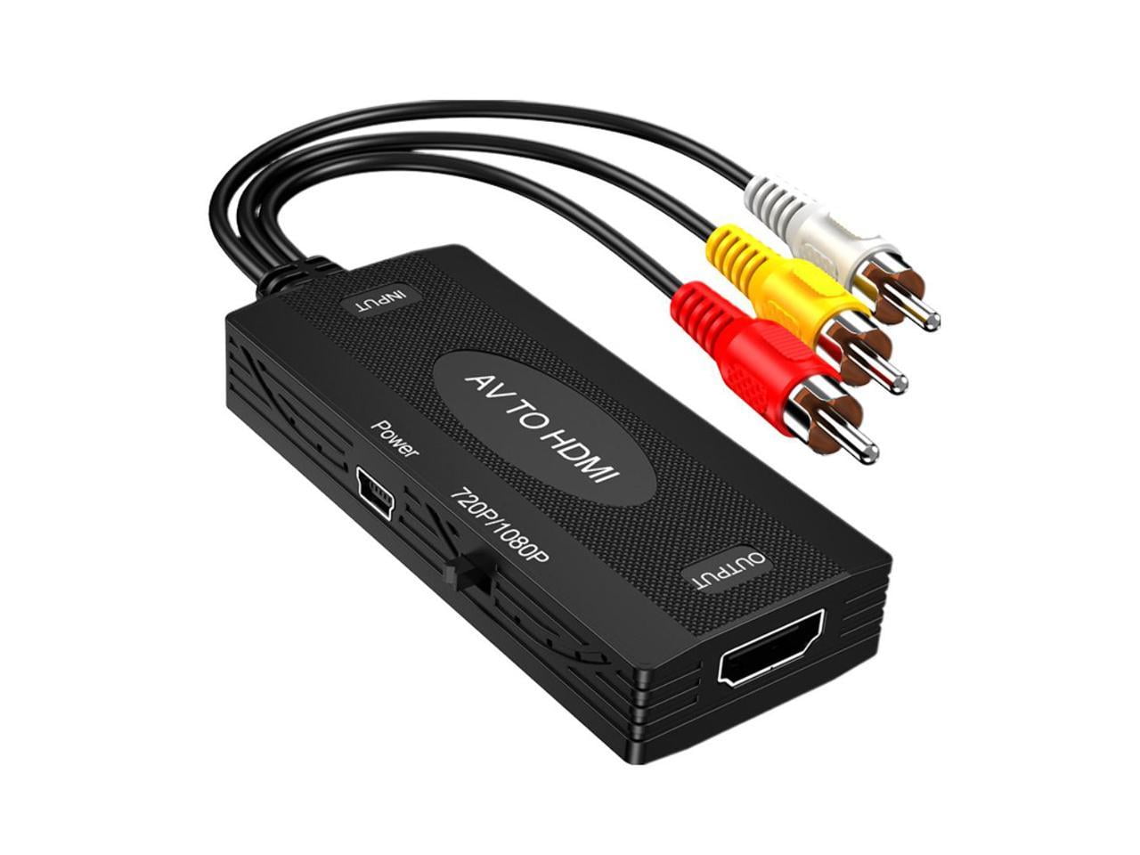RCA to HDMI Converter,1080P Composite to HDMI Adapter with RCA Cable ...
