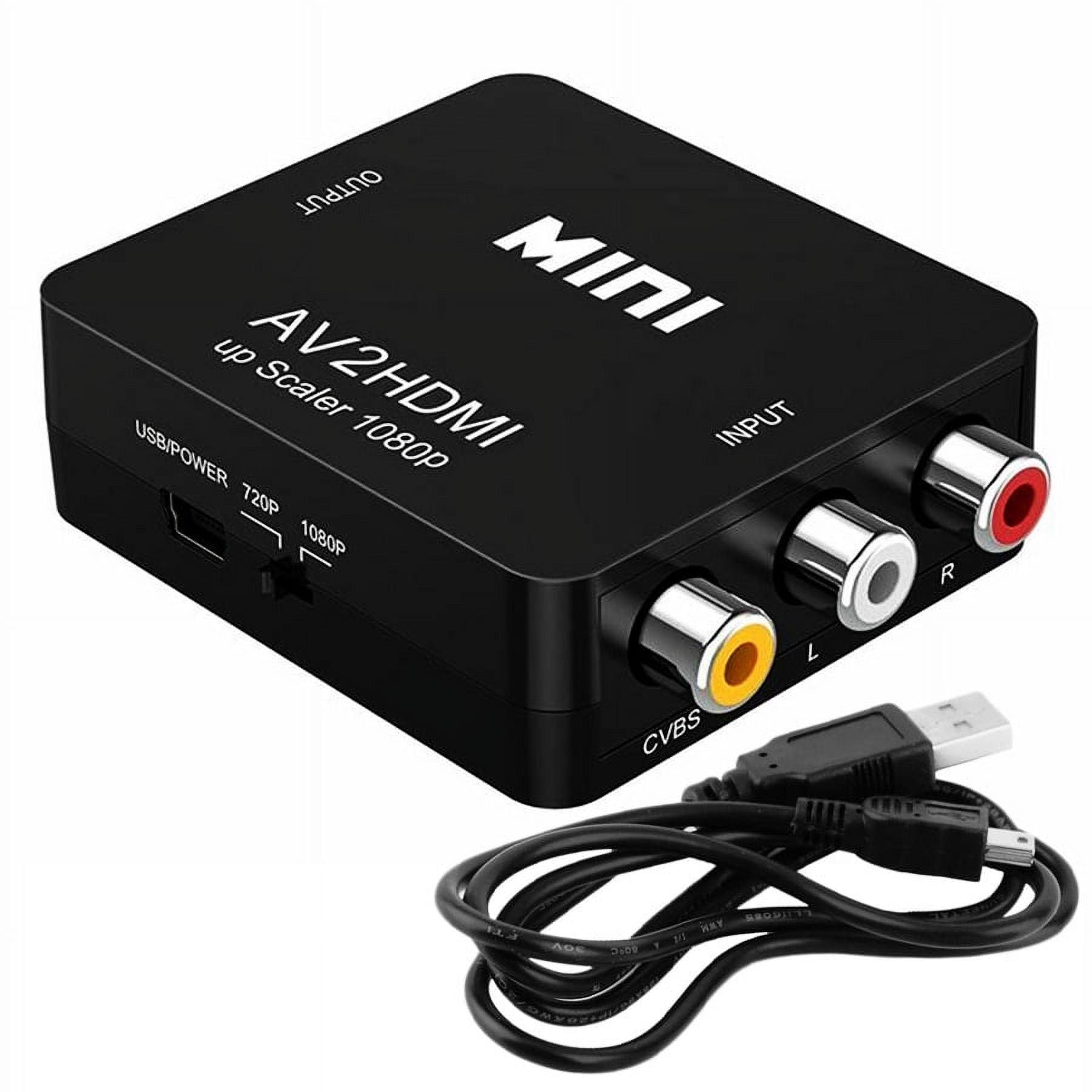 Hanks Minerals RCA to HDMI Converter, 1080P Adapter for TV, Composite ...