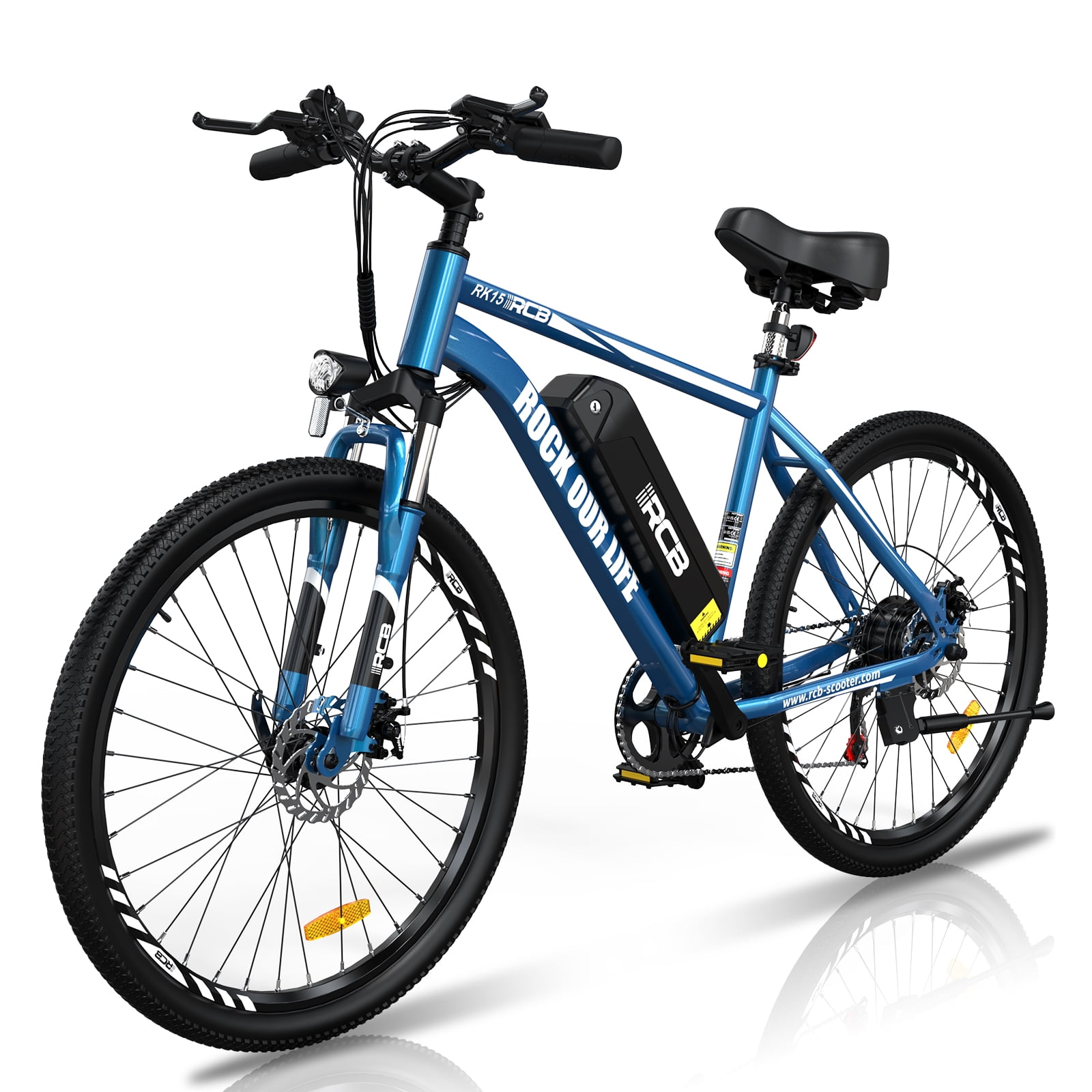"RCB 500W E-Bike 26"" Electric Mountain Bike with 36V/12 Ah Lithium-Ion ...