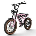 "RCB 750W Commuter Electric Bike, 48V/15Ah Li-Ion Battery, 20"" 4.0 Fat ...