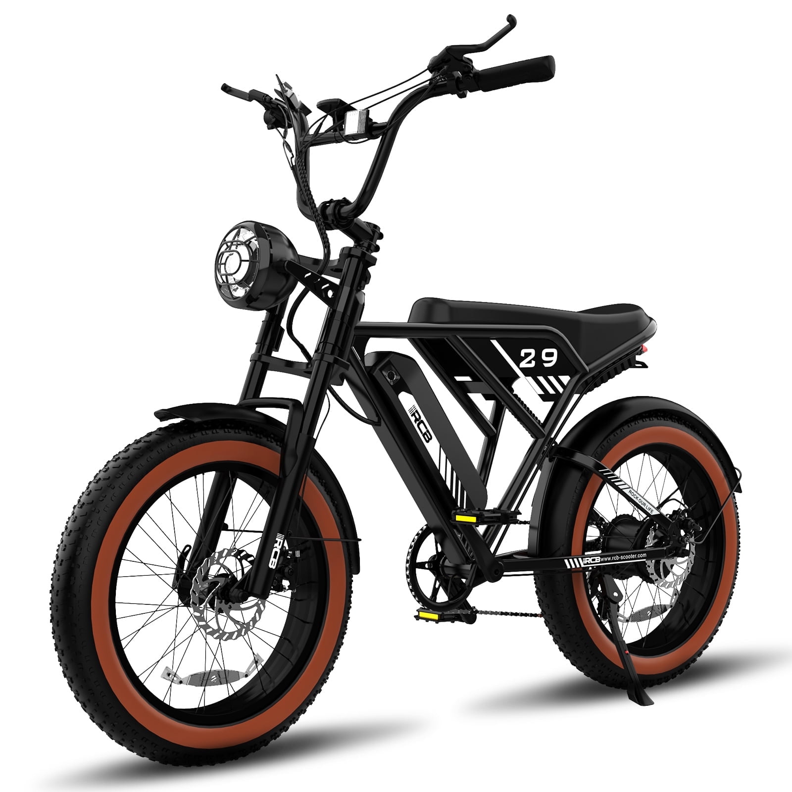 RCB 750W Electric Bike, 48V/15Ah Removable Li-Ion Battery, 20" 4.0 Fat ...