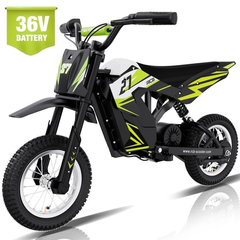 RCB Electric Dirt Bike for Kids, 300W Motor, 3 Speed Modes, 10 Mile ...