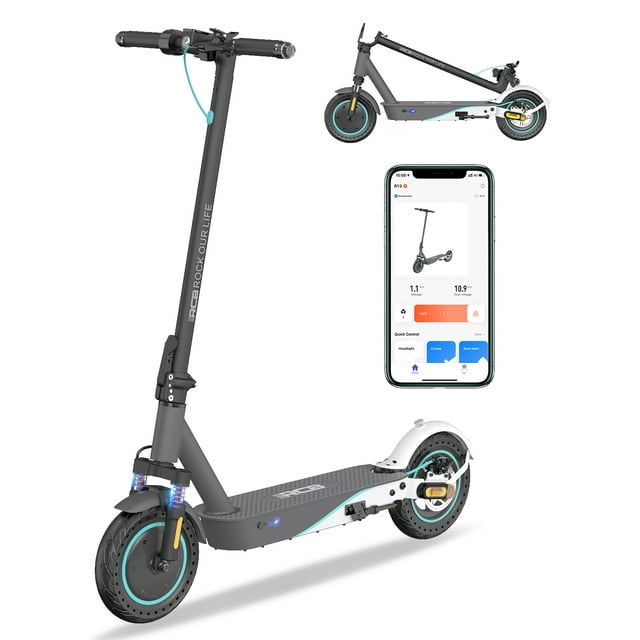 RCB Electric Scooter with 10" Solid Tires, 500W Motor up to 19mph and ...