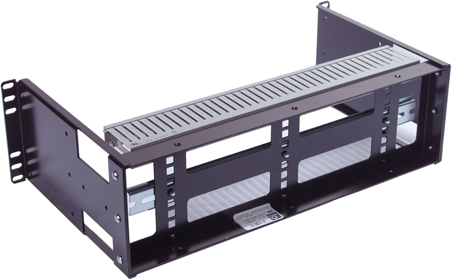 RCB1111BK15 3U Rackmount Adjustable Depth DIN Rail Panel for Industrial ...