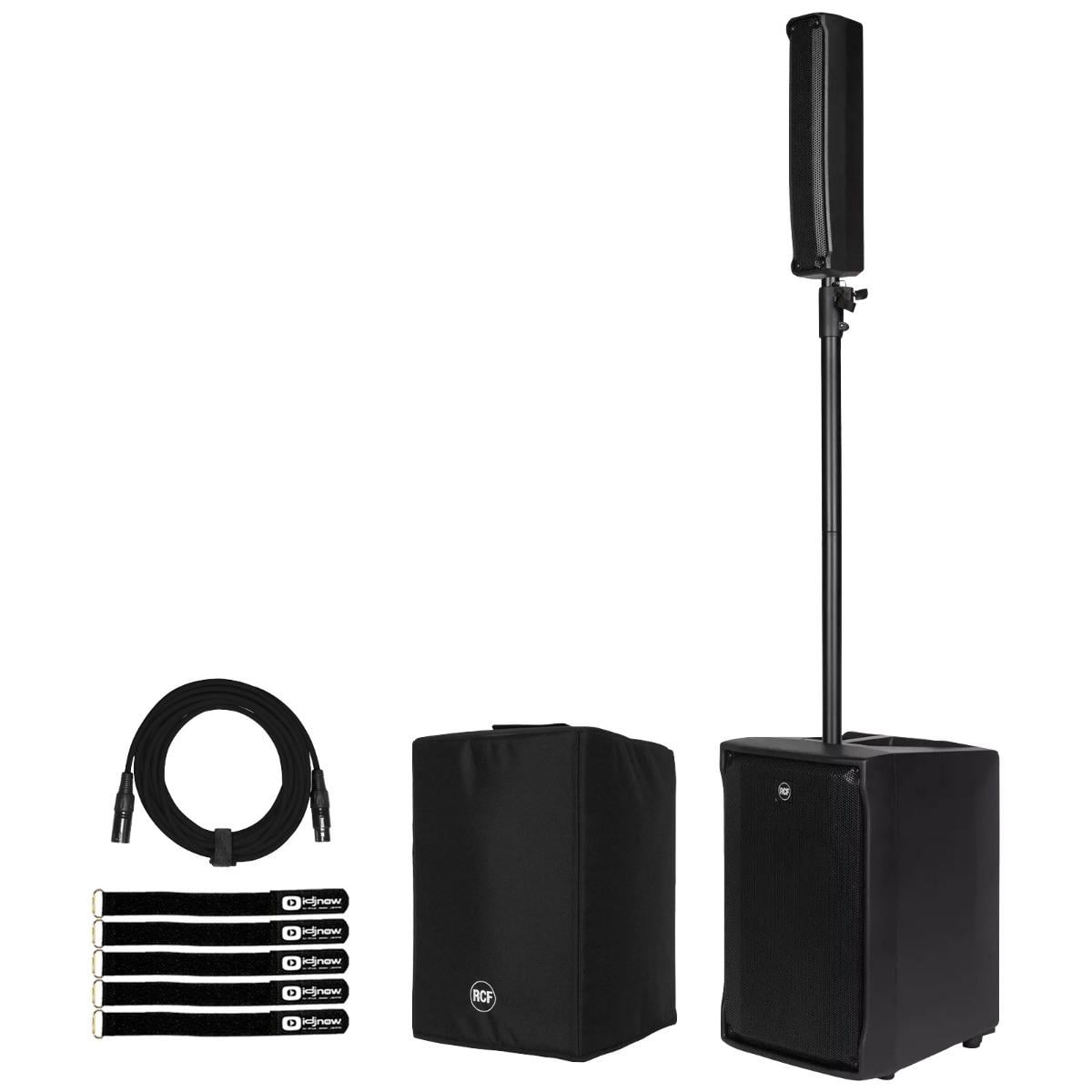 RCF Evox J8 Active Two Way Portable Array with Cable and Cover Package ...