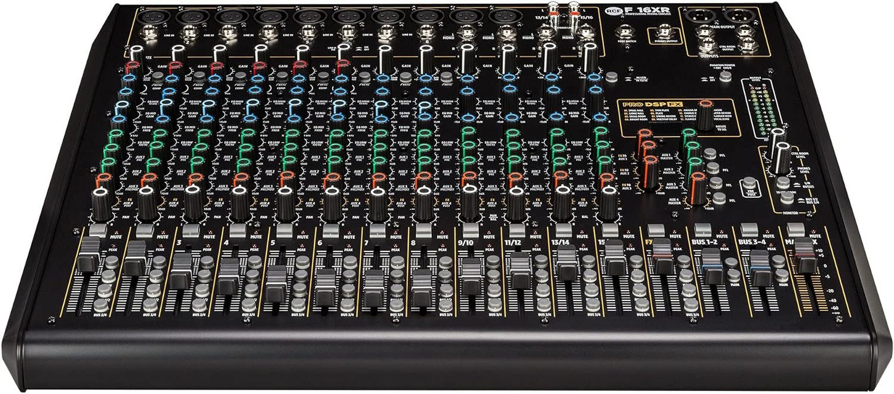 RCF F-16XR 16-Channel Mixing Console With Multi-Fx & Recording Mixer ...