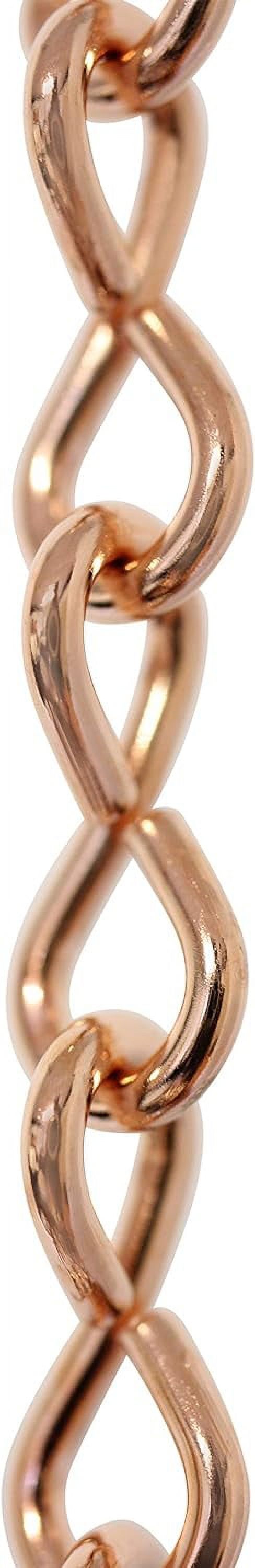 RCH Hardware CH-S CO-10 Steel Basket Chain, Copper (10 Feet) U15 Copper ...