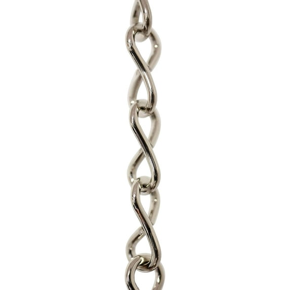 RCH Hardware CH-S50-16-PN-10 Steel Basket Chain, Polished Nickel (10 ...