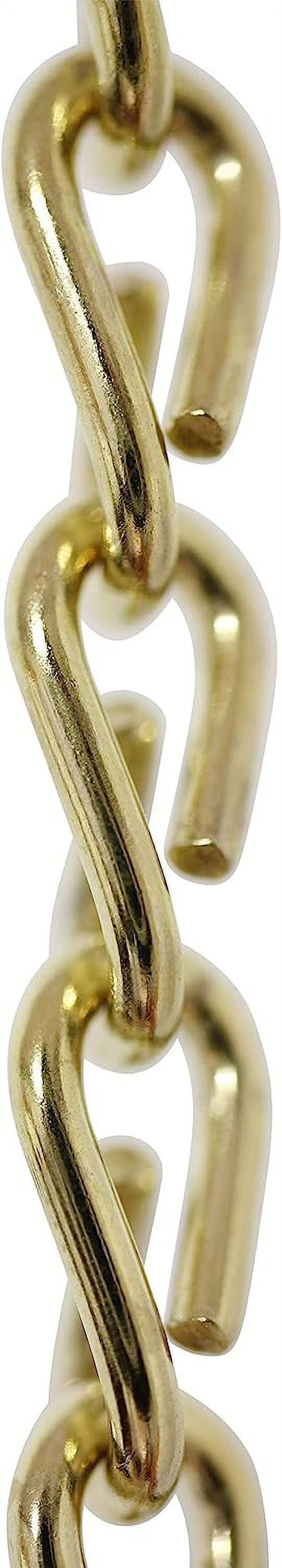 RCH Hardware CH-S51-16-PB-10 Steel Basket Chain, Polished Brass (10 ...