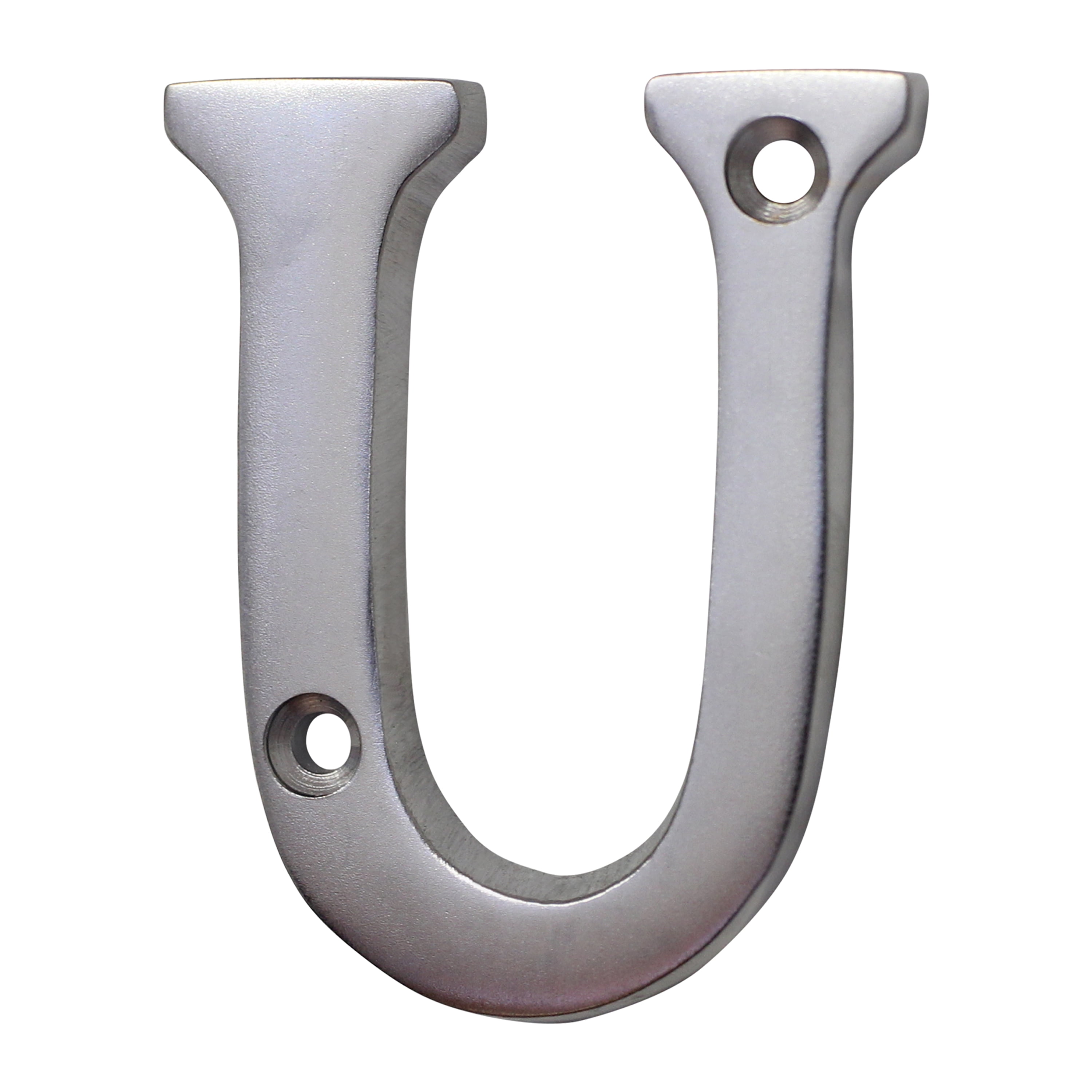 RCH Hardware LT-BR2351-50 Brass House Letter, 2 Inch, Satin Chrome ...
