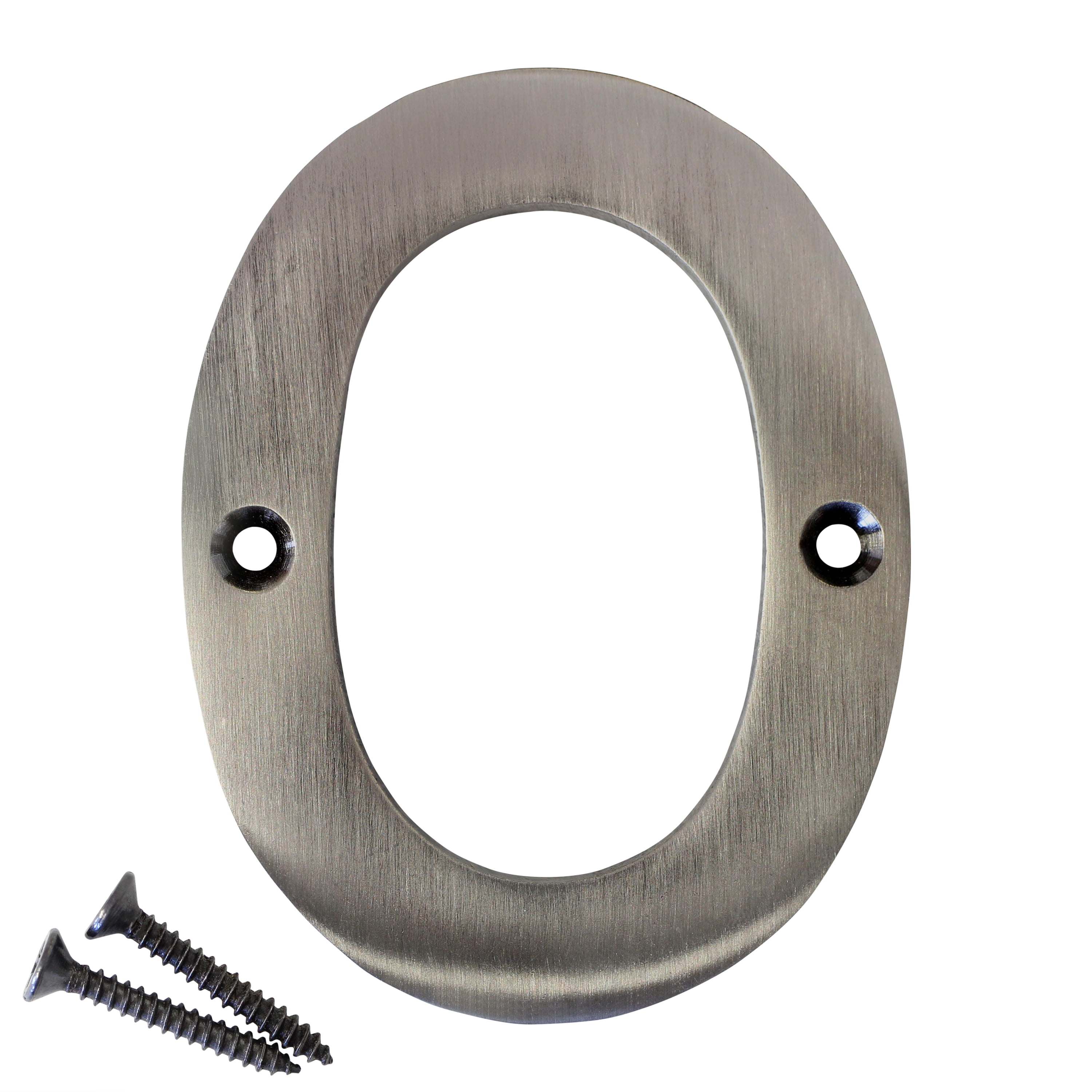 RCH Hardware NO-BR2270-75 Brass House Number, 3 Inch, Antique Nickel ...
