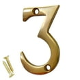 RCH Hardware NO-BR235-50 Brass House Number, 2 Inch, Polished Brass ...