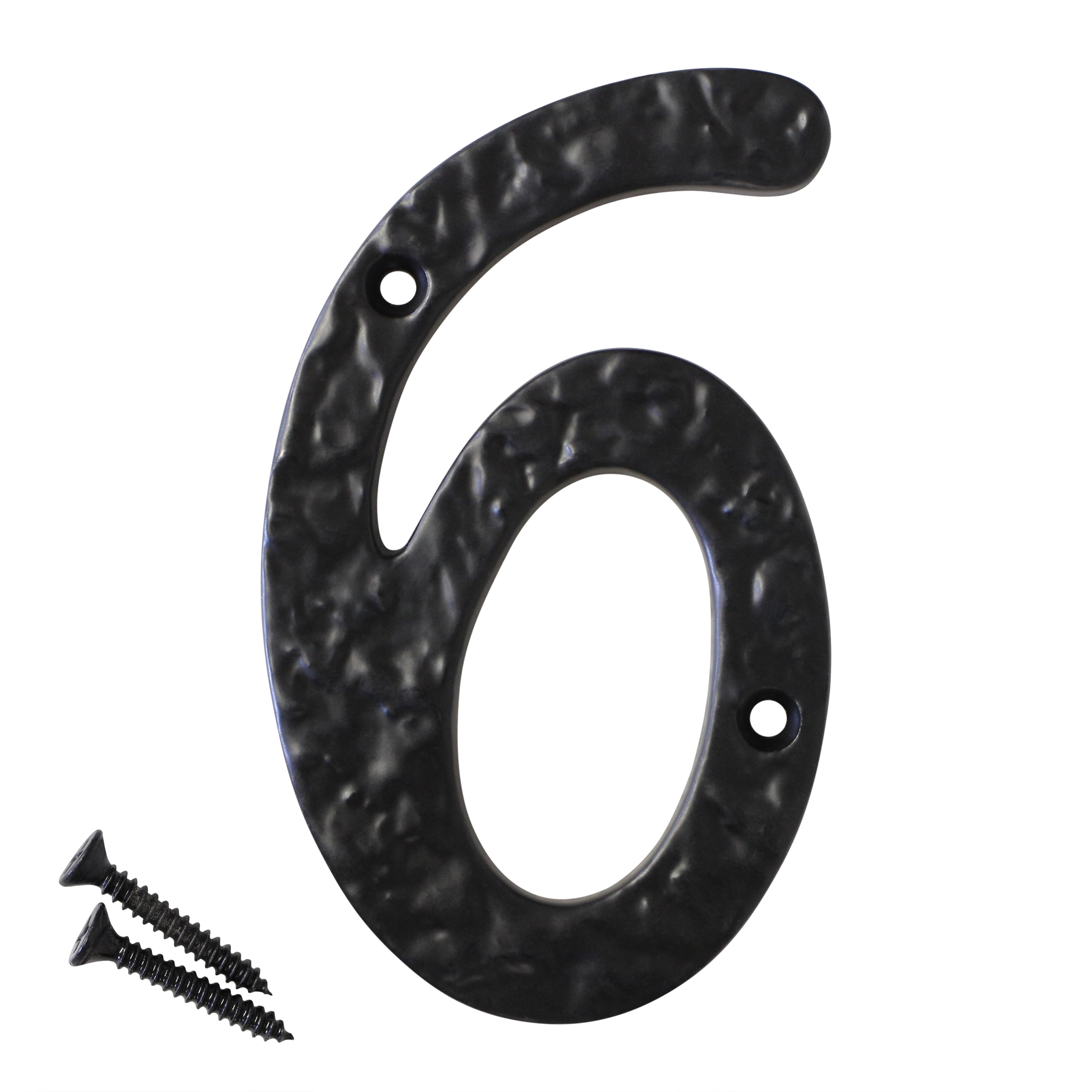 RCH Hardware NO-IR830-100 Iron House Number, 4 Inch, Black - Walmart.com