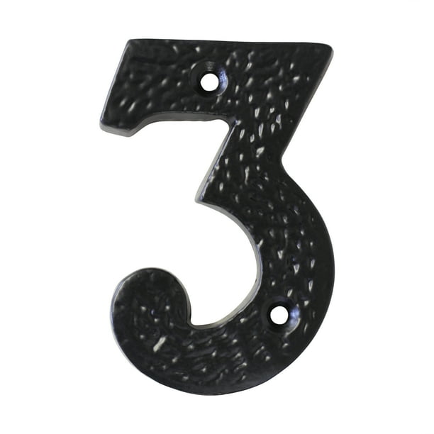 RCH Hardware NO-IR831-75 Iron House Number, 3 Inch, Black - Walmart ...