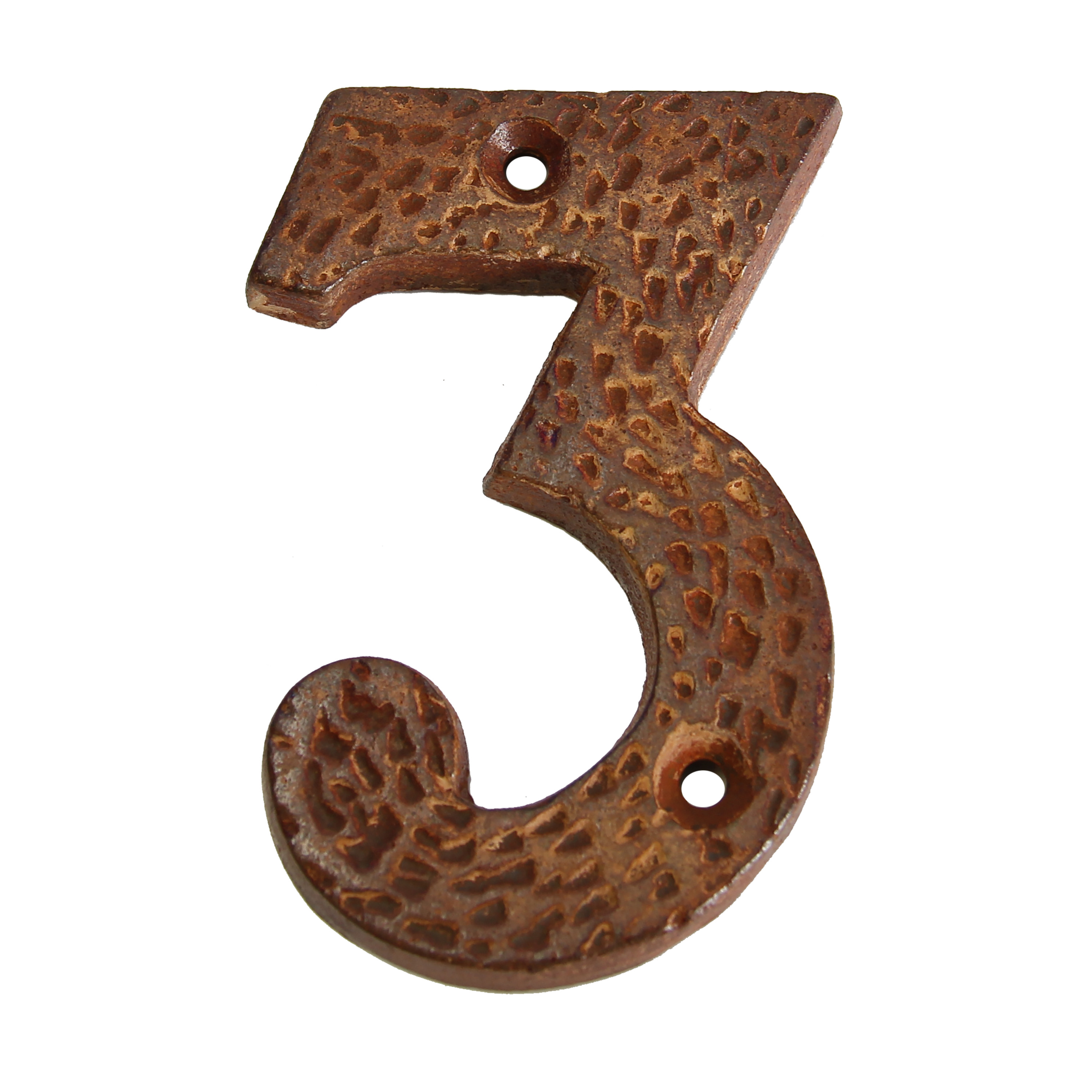 RCH Hardware NO-IR831-75 Iron House Number, 3 Inch, Rust - Walmart.com