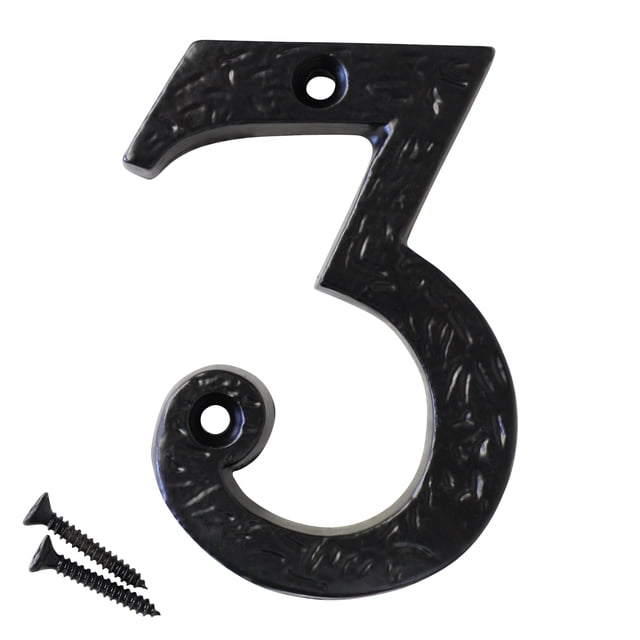 RCH Hardware NO-IR832-75 Iron House Number, 3 Inch, Black - Walmart ...