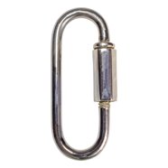 Uxcell 4mm Oval Shape Quick Link Screw Lock Chain Connector Red Bronze ...