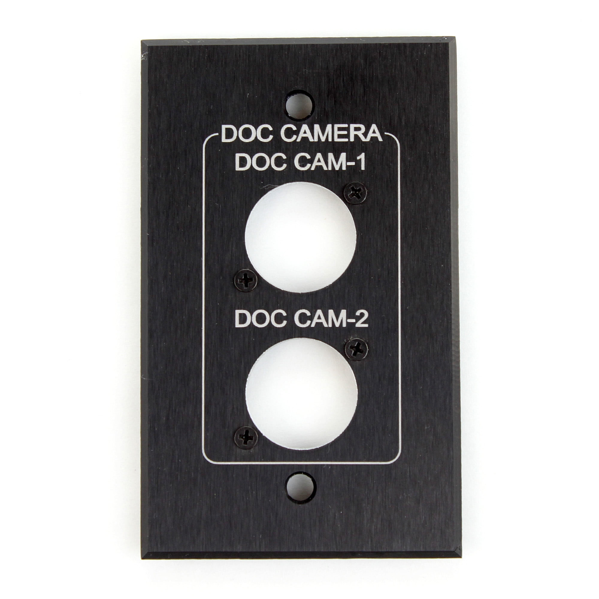 RCI Custom AL-BT Black Anodized Aluminum DMX XLR Audio Wall Face Plate ...