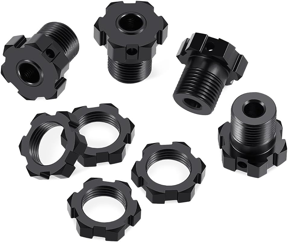 RCLIONS 14mm to 17mm Adjustable Wheel Hex Hub Adapters for 1/10 RC ...