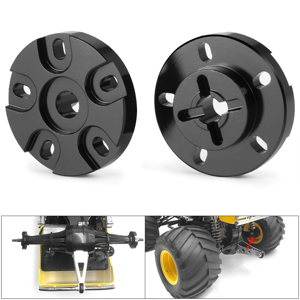 RCLIONS 2Pcs Aluminum Alloy Wheel Hex Hub Adapters for 1/12 Tamiya ...