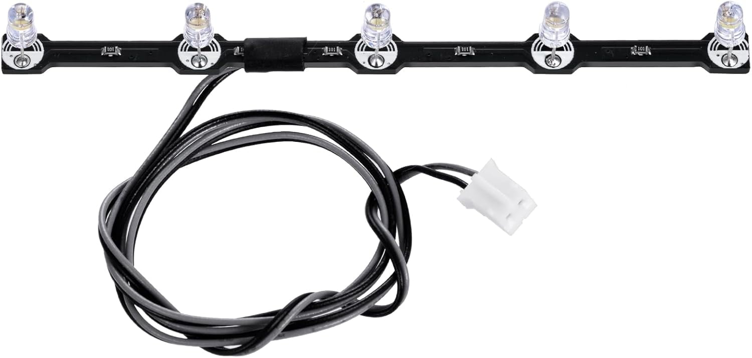 RCLIONS Bright RC LED Light Bar 5LED Roof Lamp in White for 1/14 Tamiya ...