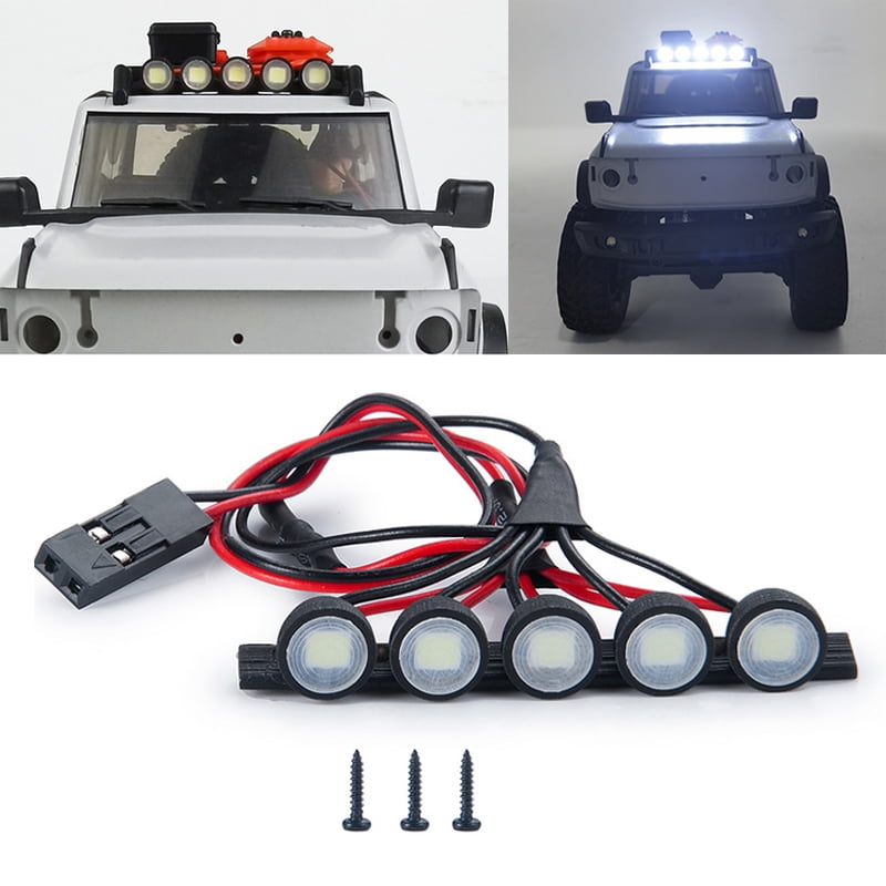 RCLIONS RC Car Roof Lamp LED Light Bar for Axial SCX24 AXI00006 Ford ...