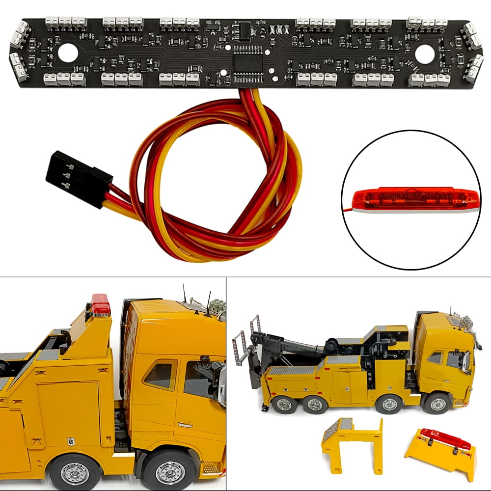 RCLIONS RC Car Roof Light LED Lamp Strip for 1/14 Tamiya FH16 ...