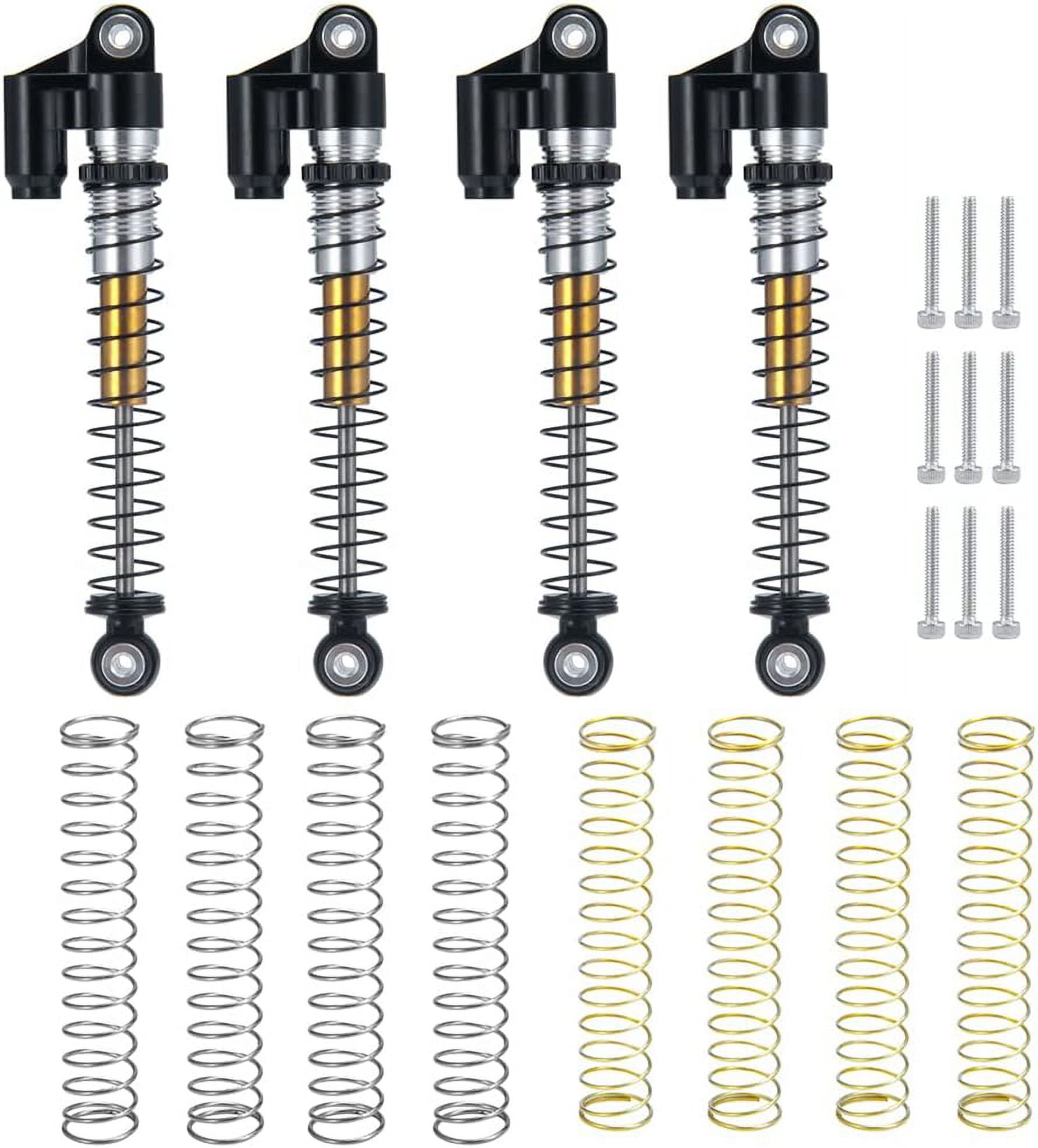 RCLIONS RC Shocks 48mm Adjustable Absorber Damper for All 1:24th Axial SCX24 AXI90081 Deadbolt ...