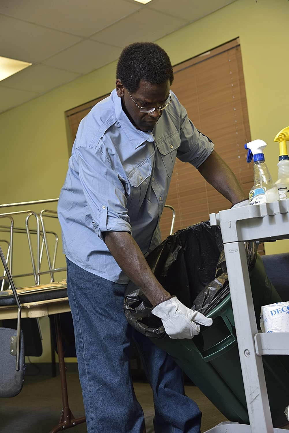 RCM-3858XXX 55-60 Gallon 2.0 MIL (eq) Black Heavy Duty Liners - 38" x ...