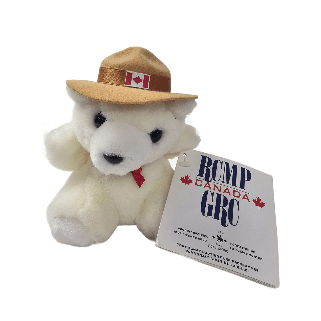 RCMP GRC Canada Teddy Bear White 6 Inch Royal Canadian Mounted Police Souvenir - Walmart.com