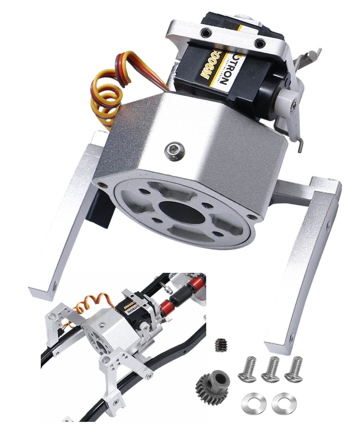 RCMYou RC Upgrades Gearbox for 1/10 RC Crawler Car Axial SCX10 90046，RC ...