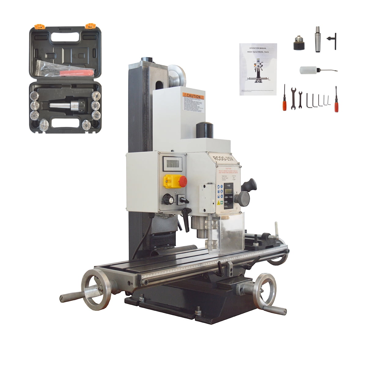 RCOG-25V Brushless Precision Milling and Drilling Machine, Horizontal ...