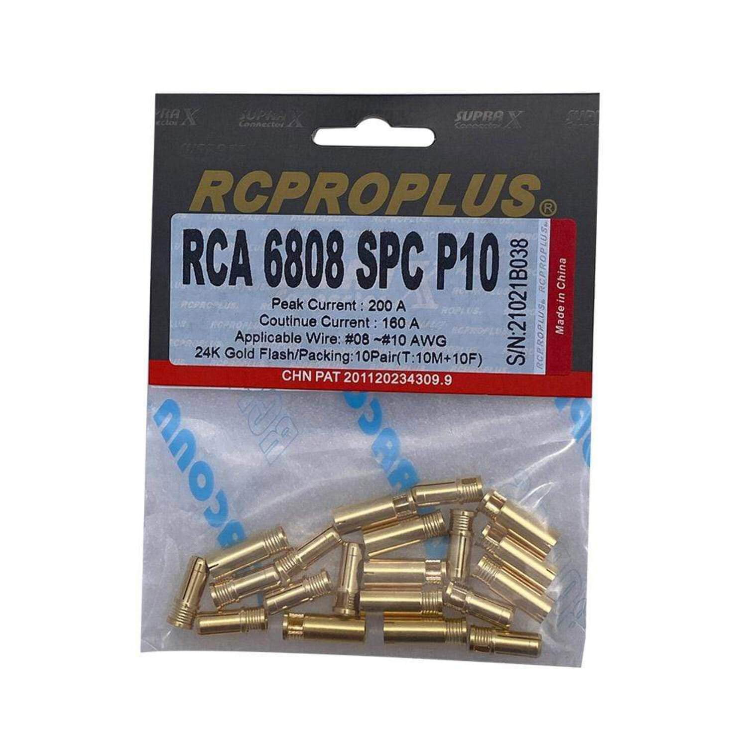 RCPROPLUS 6mm Bullet Connector - 10 Sets (8-10AWG) - Walmart.com