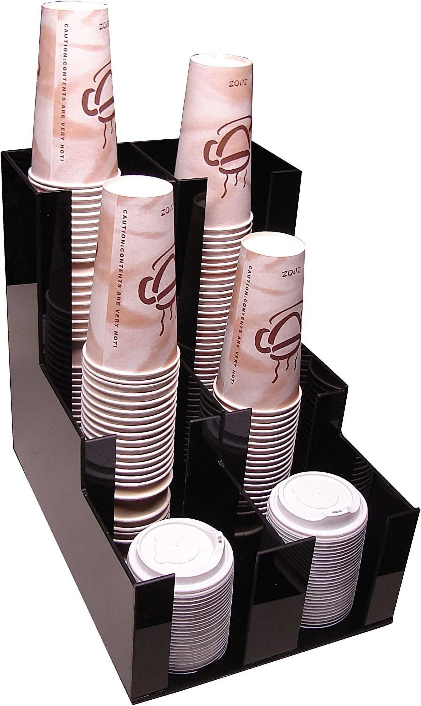 RCS Plastics Cup Lid Holder Dispenser Coffee Cup Beverage Caddy ...