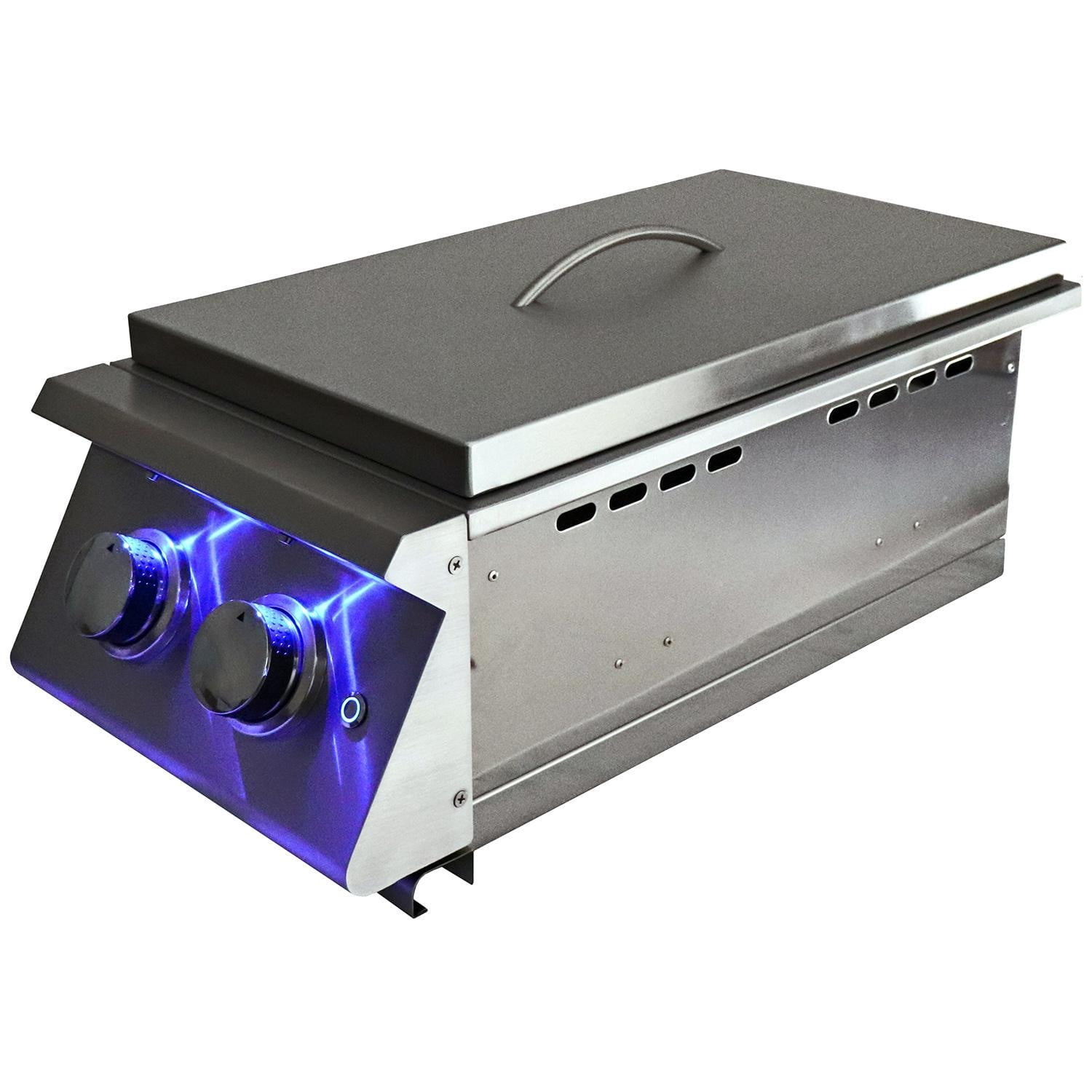 RCS Premier Series Built-In Propane Gas Double Side Burner W/ Blue LED ...