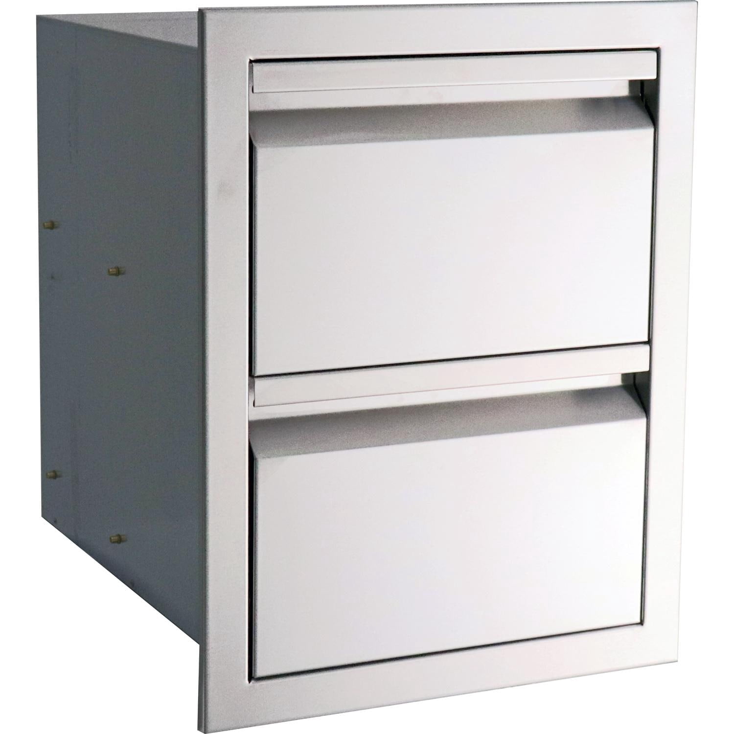 RCS Valiant Series 17-Inch Stainless Steel Double Access Drawer - VDR1 ...