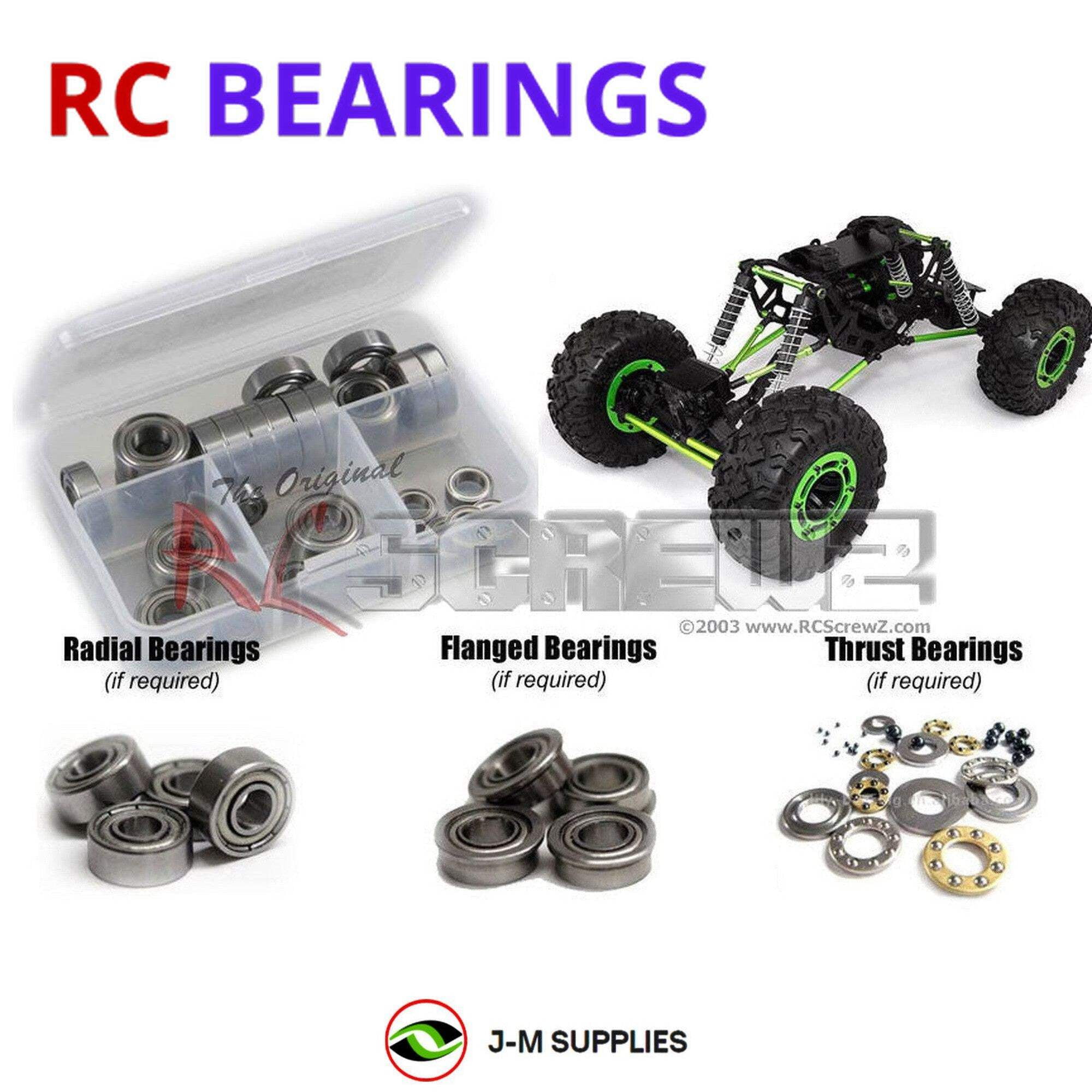 RCScrewZ Metal Shielded Bearing Kit axi001b for Axial Racing AX10 ...