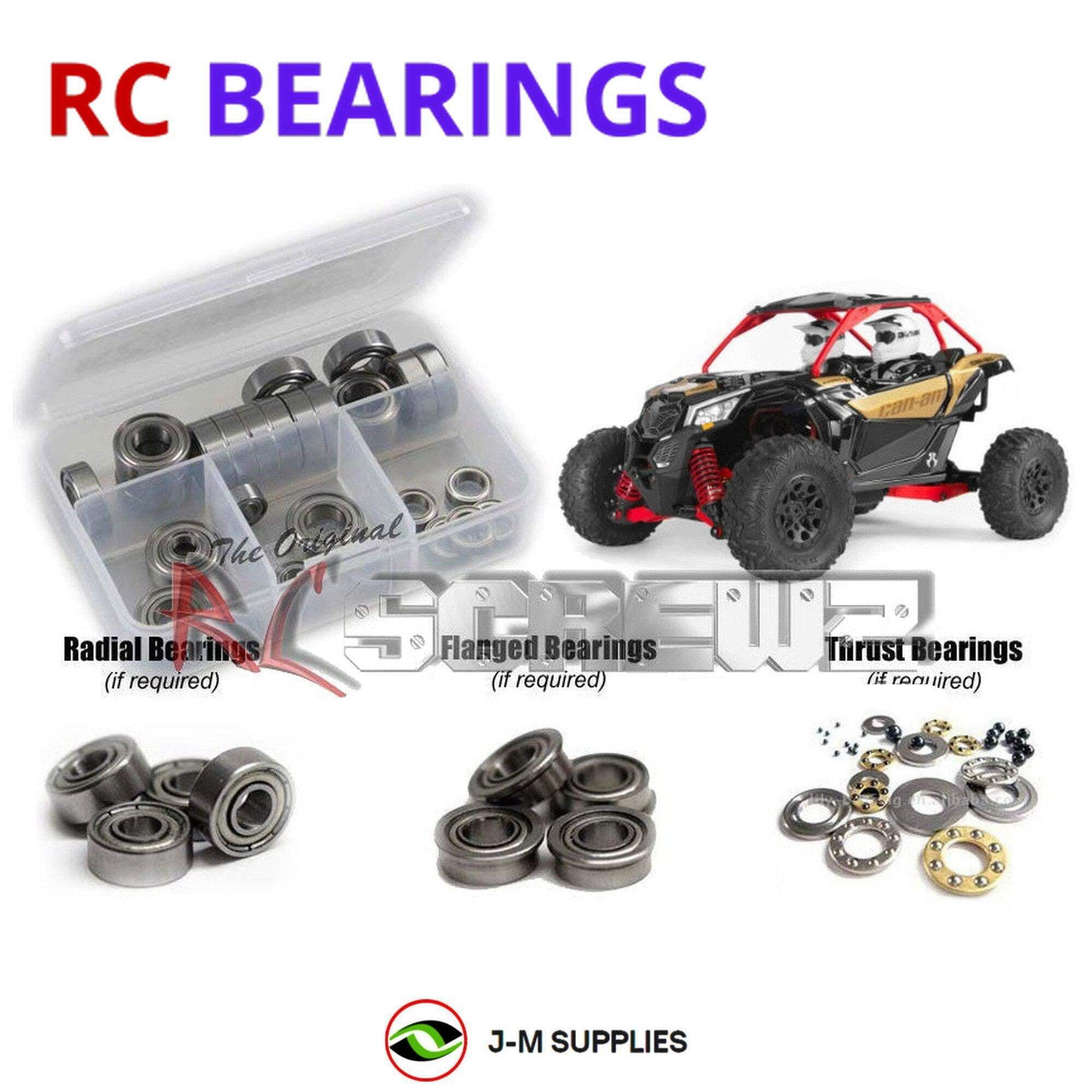 RCScrewZ Metal Shielded Bearing Kit axi030b for Axial Yeti JR Can-Am ...