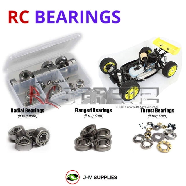 RCScrewZ Metal Shielded Bearing Kit cen023b for CEN Racing Matrix R3 1 ...