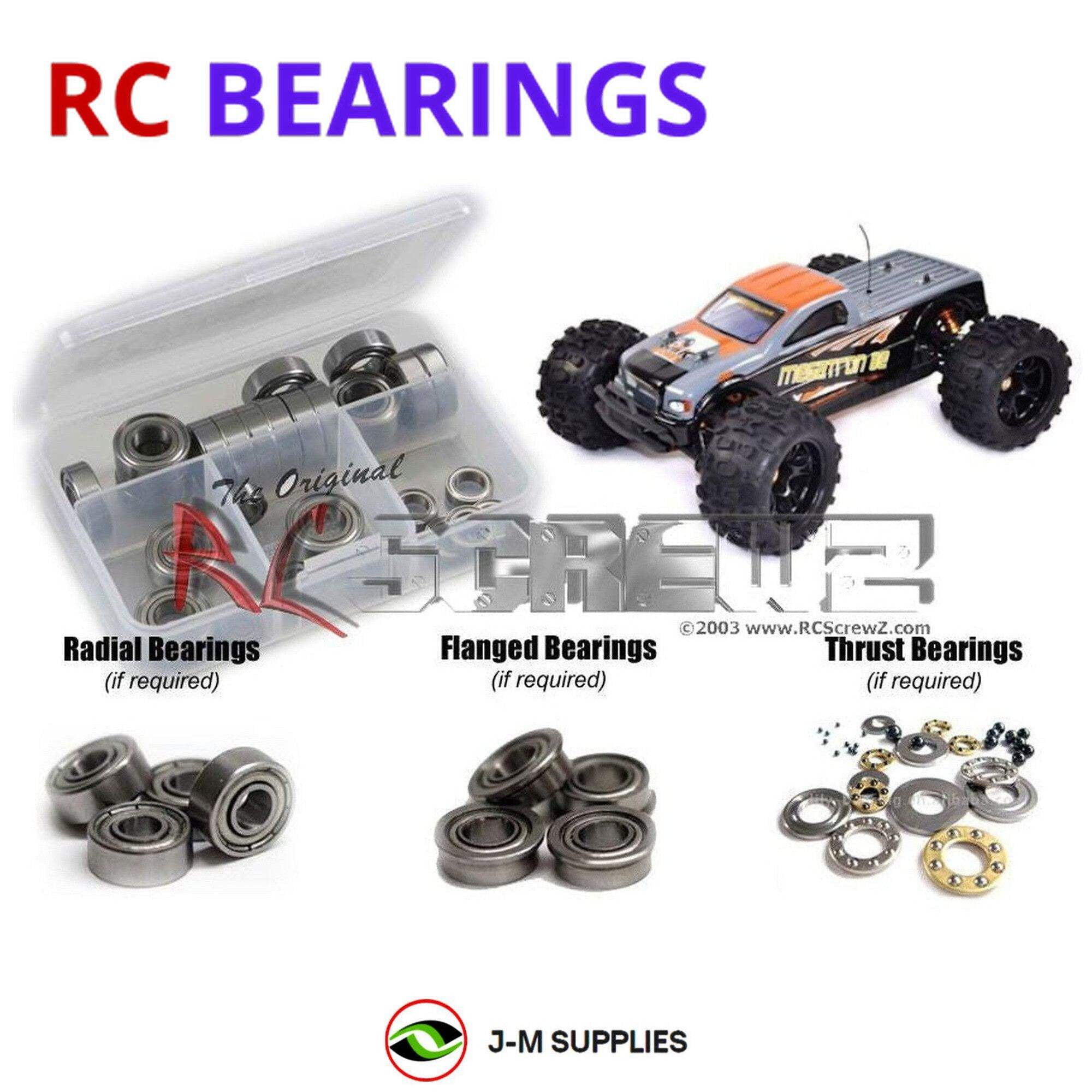 RCScrewZ Metal Shielded Bearing Kit dhk008b for HK Hobby Megatron 8e RC ...