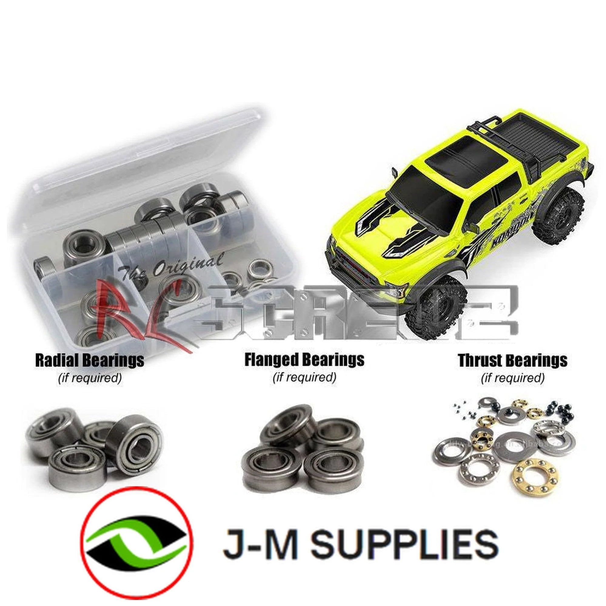 RCScrewZ Metal Shielded Bearing Kit gma016b for GMade GS02 Komodo ...