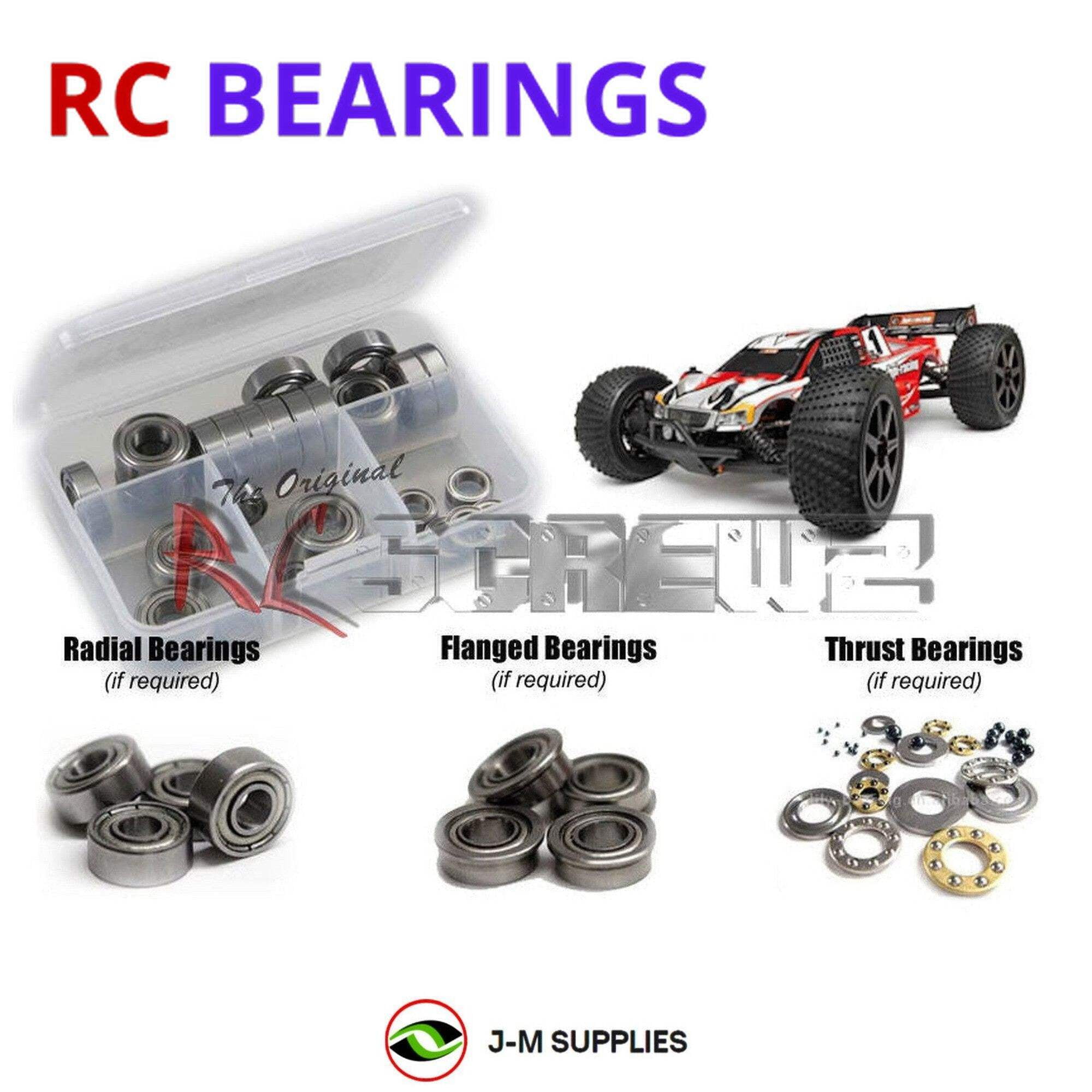 RCScrewZ Metal Shielded Bearing Kit hpi065b for HPI Racing Trophy Flux ...